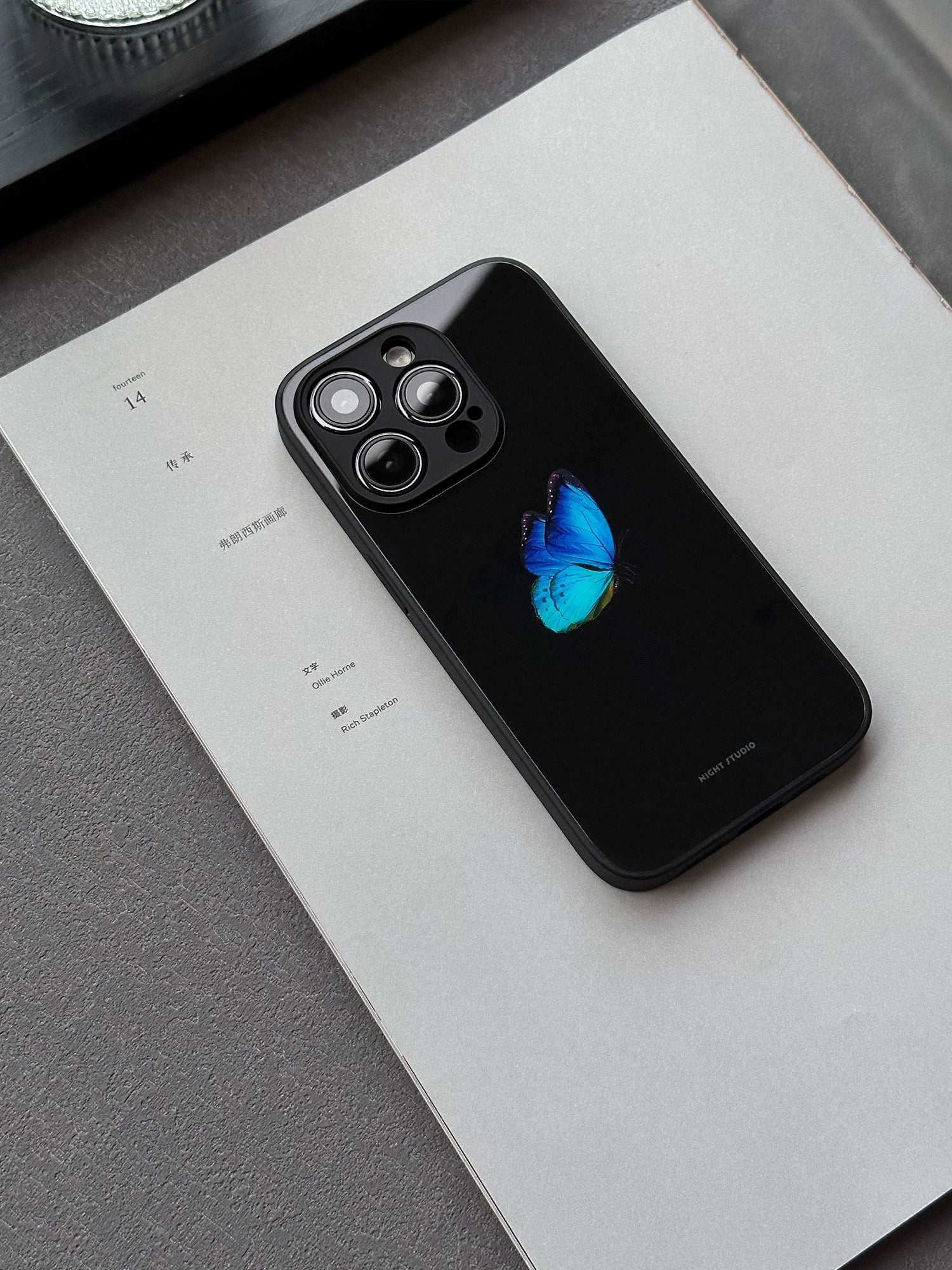 Night Studio Blue Butterfly Black Phone Case – CheerforMine